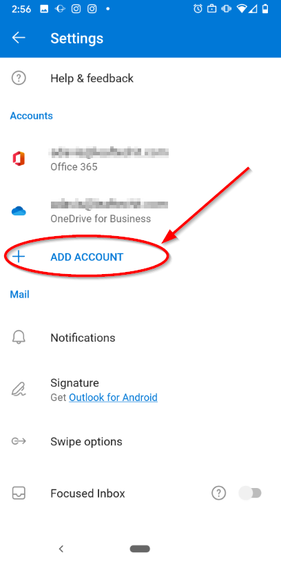 Training Materials - Microsoft 365 - Outlook setup for Android ...