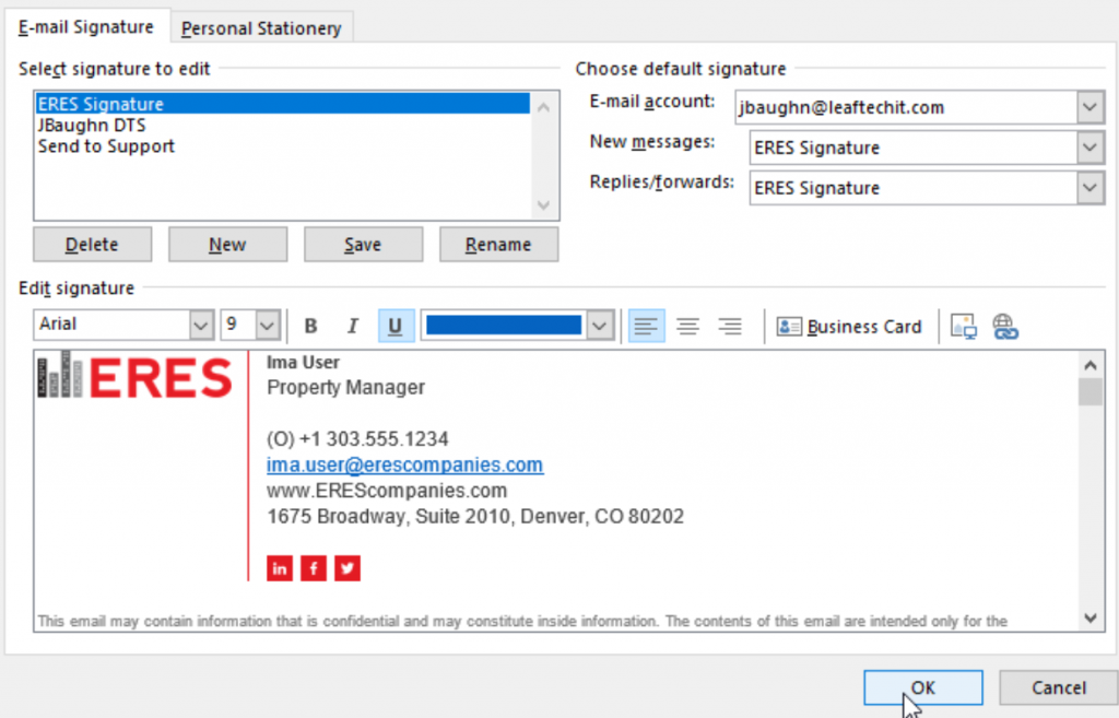 Training Materials – Microsoft 365 – Updating Your Email Signature ...